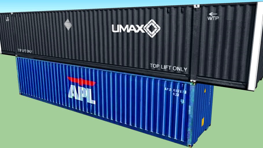 Container Double Stack 3d model