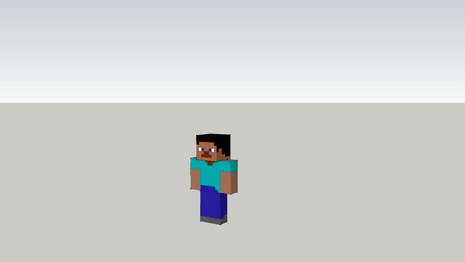 Minecraft Steve 3d model