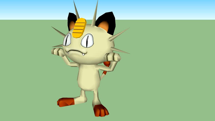 pokemon meowth 3D model