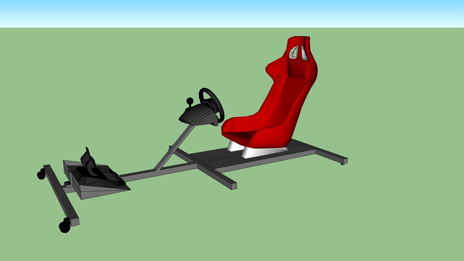 SIM RACING RIG 3d model