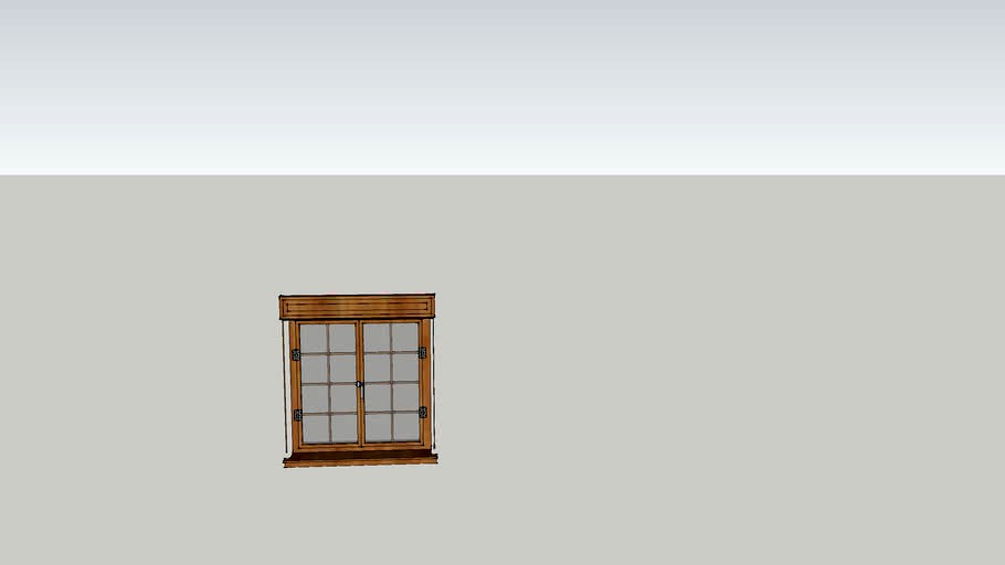 Wood Window 3d model