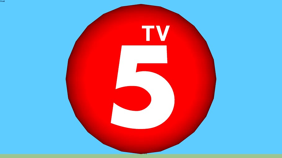 TV5 Logo (3D Version) model