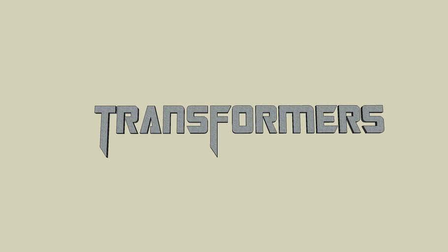 TRANSFORMERS the Movie (2007) Logo 3d model