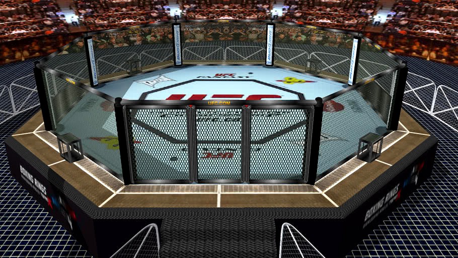 Dynamic UFC Octagon 3d model