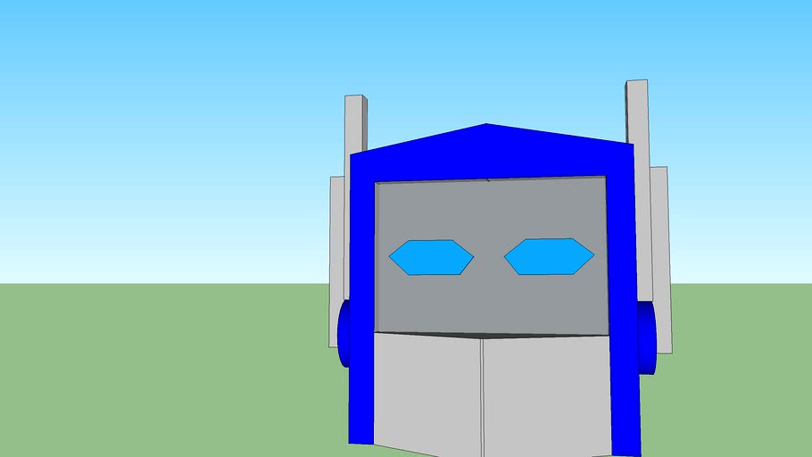 optimus prime head 3d model