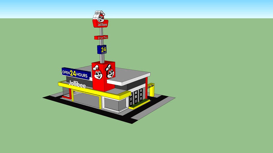 Jollibee Branch (20th version) 3d model
