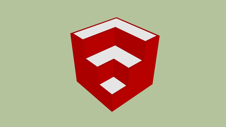 logo de google sketchup 3d model