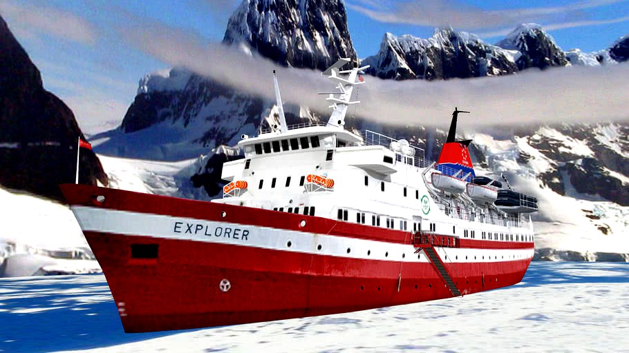M/S Explorer 1969 - The Little Red Ship 3d model