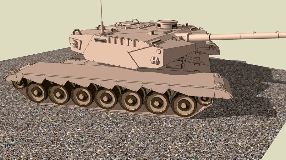 Desert Dingo Battle Tank 3d model