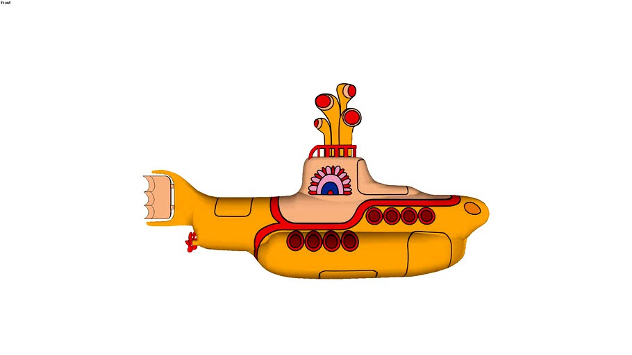 The Yellow Submarine 3d model