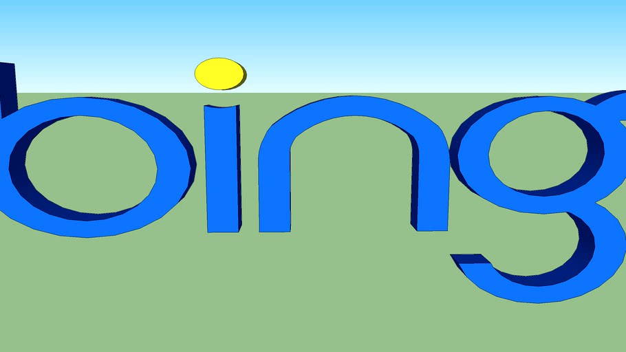 3D Bing Logo model