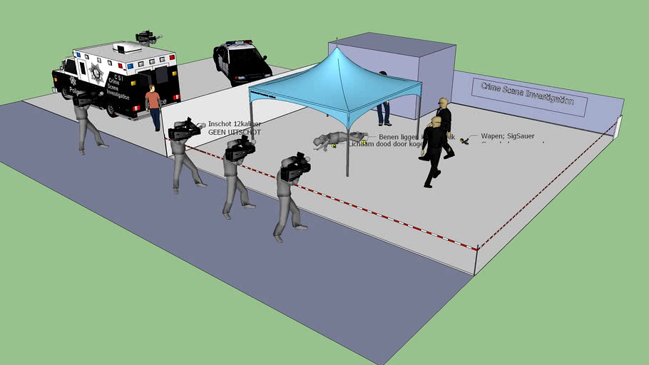 Crime Scene 3d model