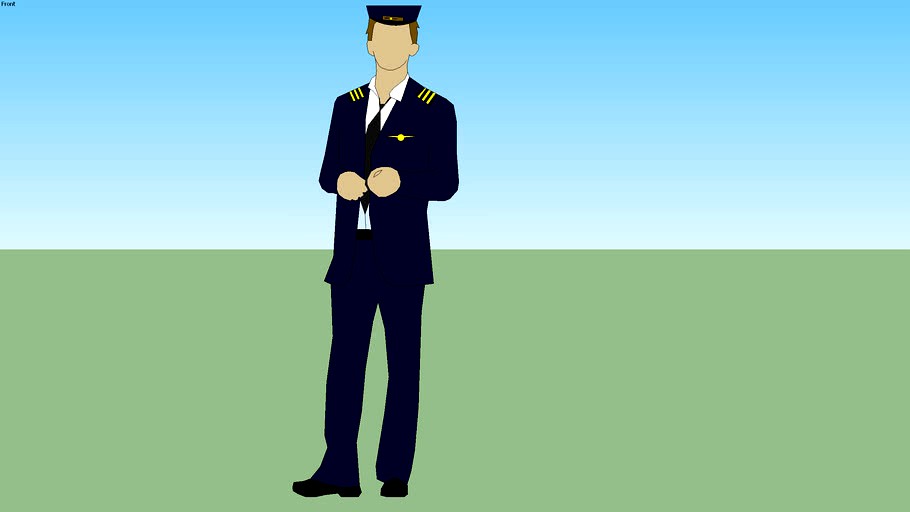 2d Pilot 3d model