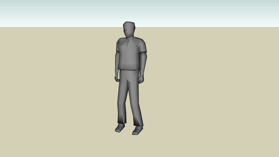 3d Man standing model