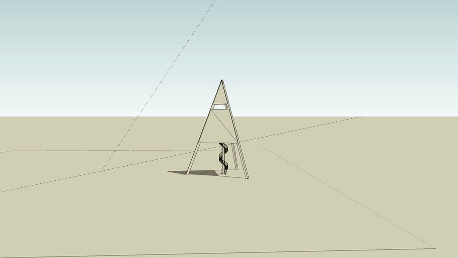 Jorn Utzon's Water Tower in Svaneke 3d model