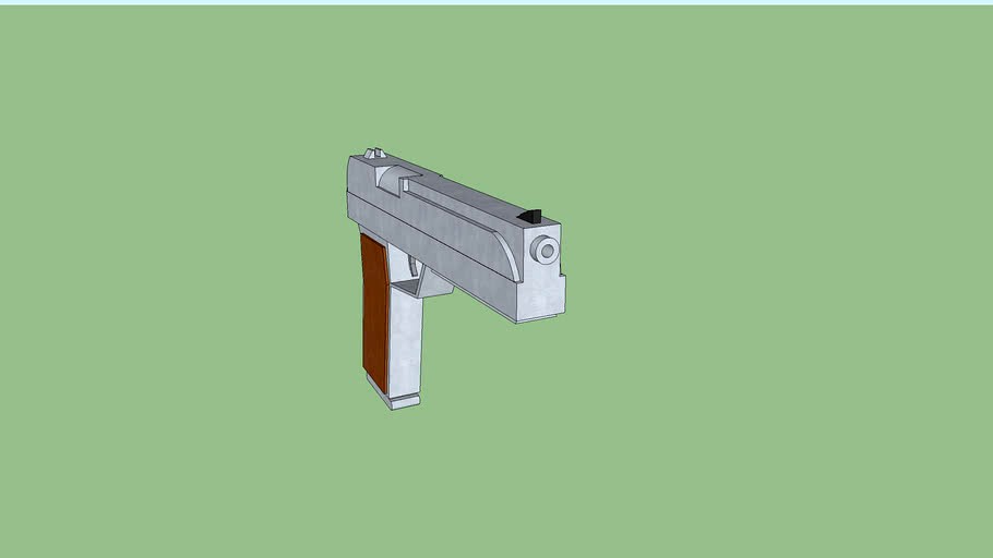 9mm pistol 3d model