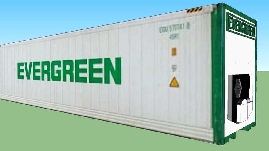 Evergreen Reefer Container ''40'' 3d model