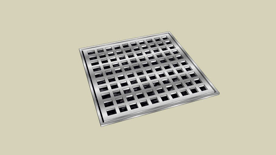 Metal floor-drain 3d model