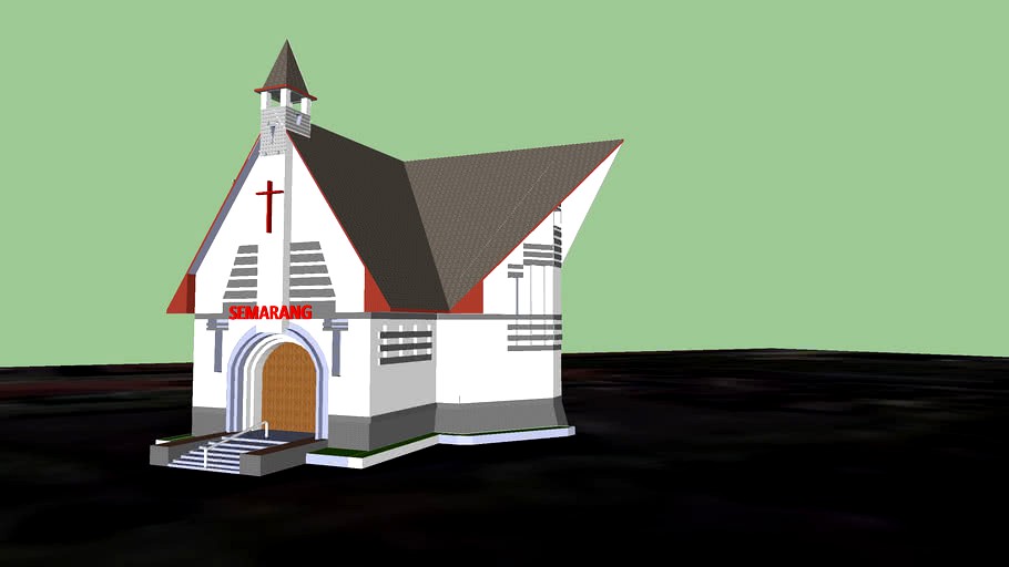 Gereja Gereformeerd Semarang 3d model