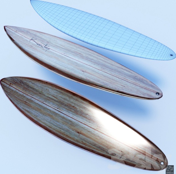 surfboard 3d model