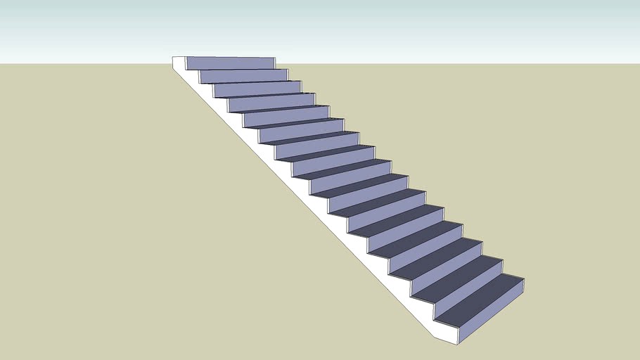 simple stairs 3d model