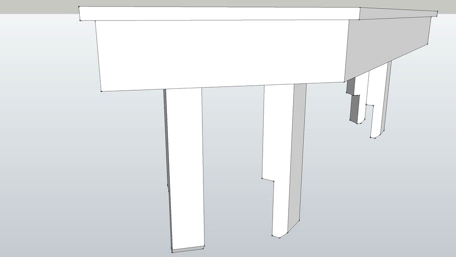 corner bench 3d model