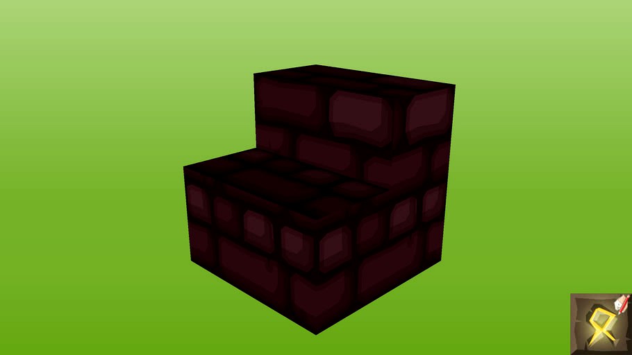 Nether Brick Stairs 3d model