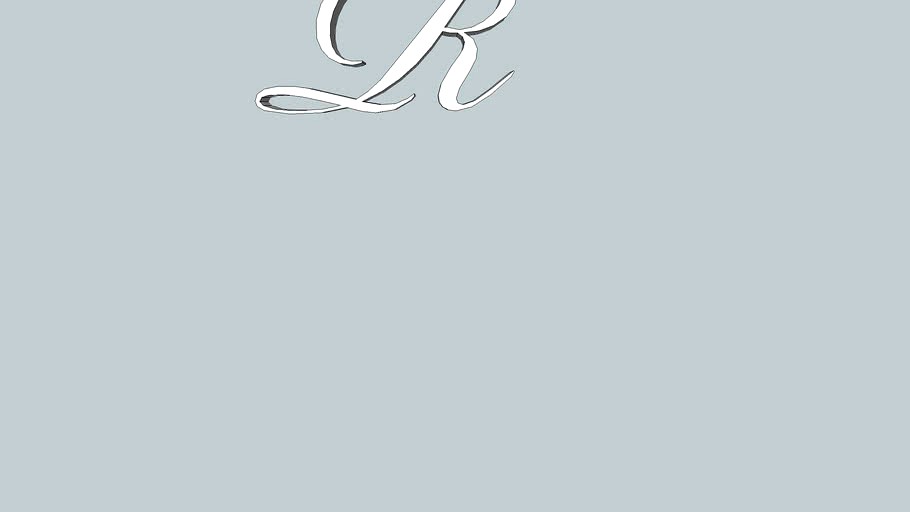 Beautiful Letter 'R' (IMVU) 3d model