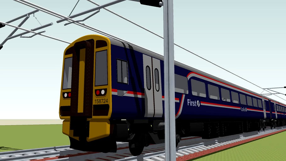 ScotRail Class 158 3d model