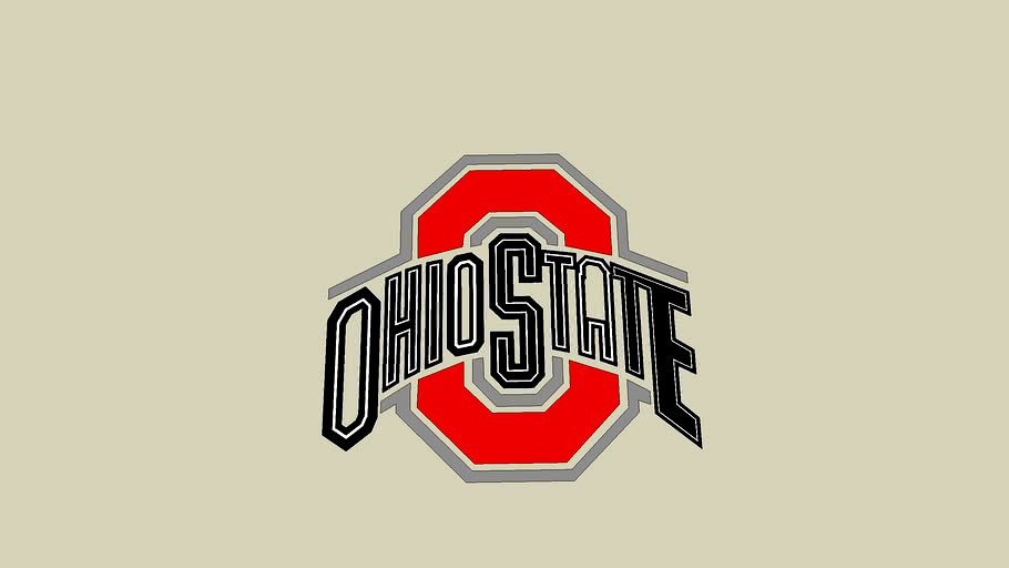 OSU logo 3d model