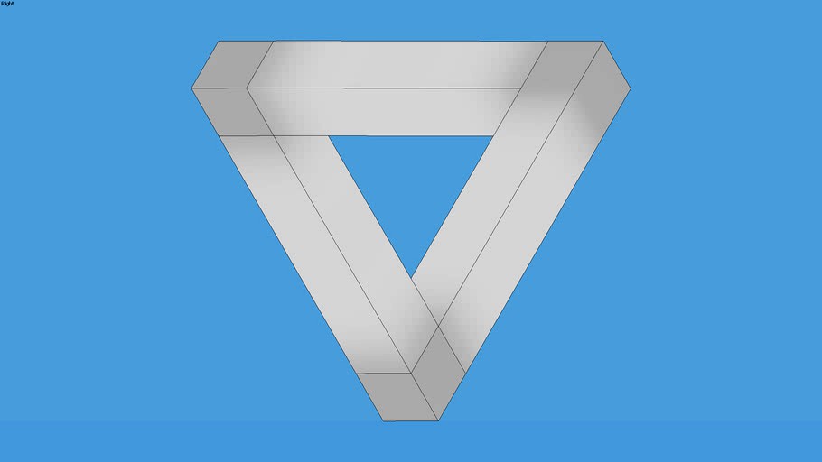 Mathieu Haemakers impossible triangle 3d model