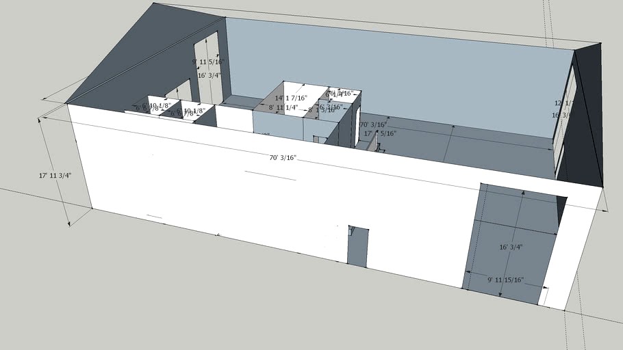 shop floor plan 3d model
