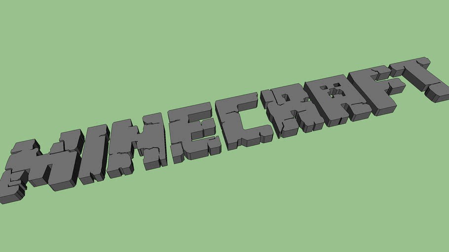 Minecraft Logo 3d model