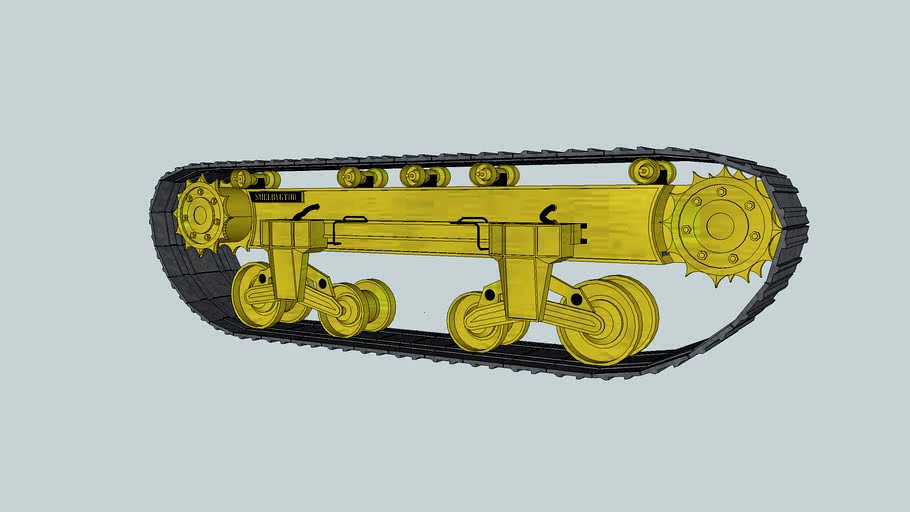 tank/bull dozer tracks 3d model