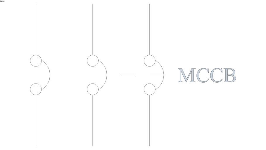 MCCB Symbol 3d model