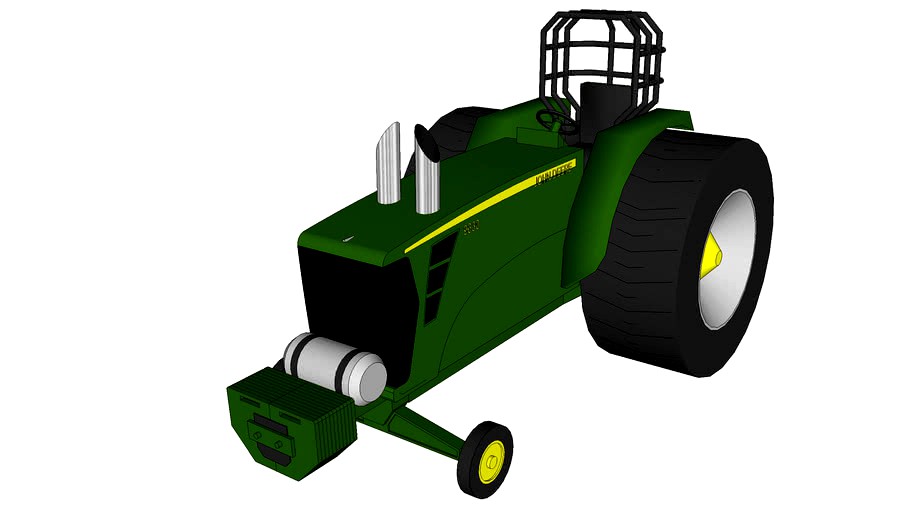 John Deere 8950 PULLING 3d model