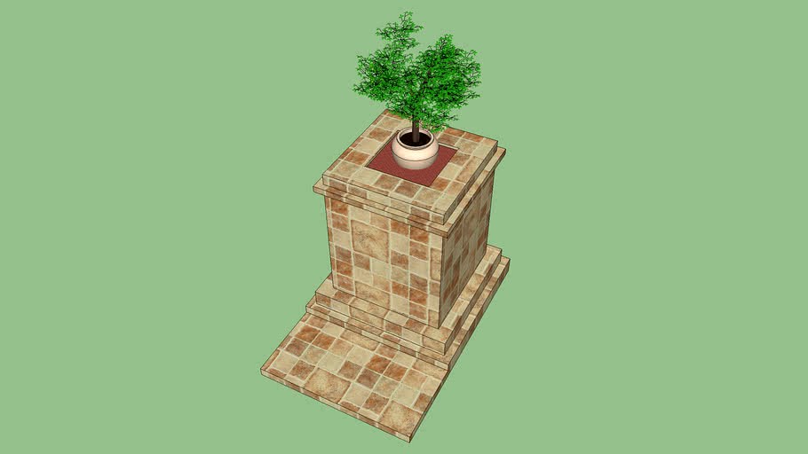 Tulsi Plant 3d model