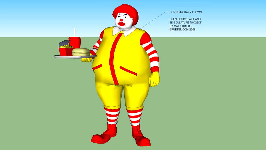 Ronald McDonald 3d model