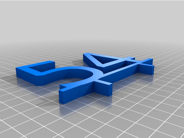 54 Cake Topper by lmac15 3d model