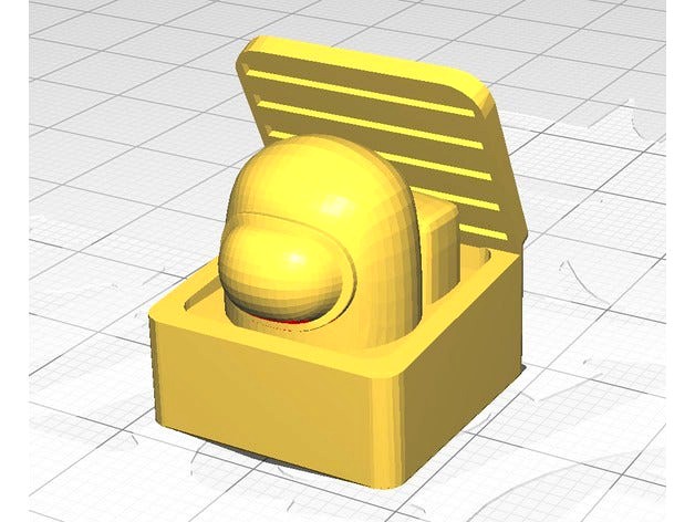 Very sus keycap! by rickynof 3d model