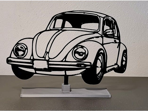 VW Beetle "2D to 3D art" Designed by Ed-sept7. by edsept7 model