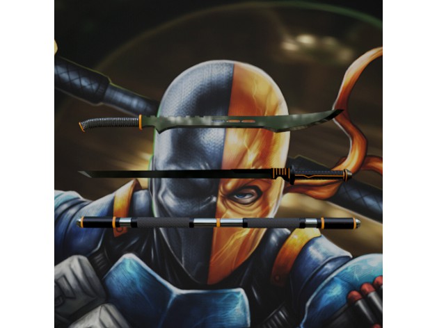 DeathStroke Inspired Weapon Pack by Budwin 3d model