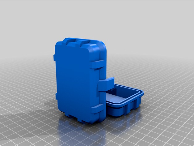 Parametric Rugged Box Top v2 Works Great Using PLA by snisk 3d model