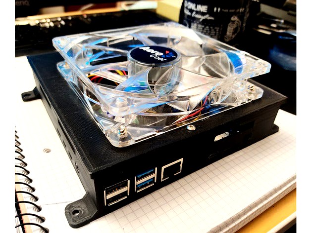 Compact Fysetc Spider and Raspberry Pi 4 Case with 120mm Silent Fan by ...