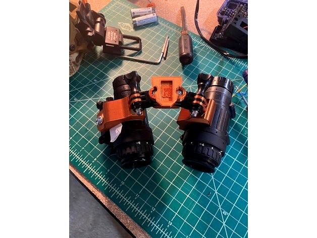 Dual PVS-14 Bridge Mount by JimmyWilliePete 3d model