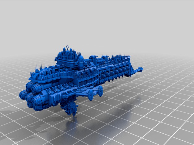 Overlord Class Battlecruiser by Skaltar 3d model