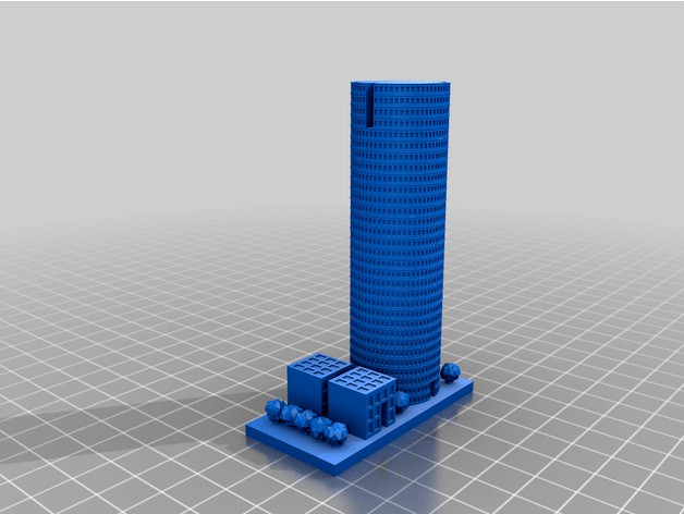 Rivergate Tower AKA The Beer Can Building by GTGeo 3d model