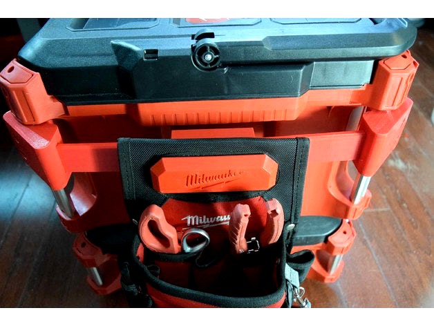 Milwaukee Packout Tool Pouch Rail by jstout101 3d model