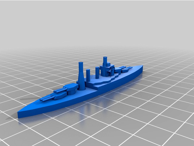 US Battleship Colorado 3D Print ready by ShipMaster42 model