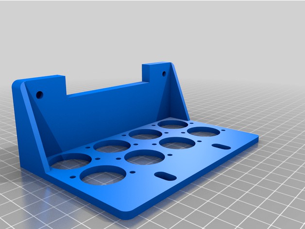 Behringer XR18 recessed rack ear with d type cutouts by cedd 3d model